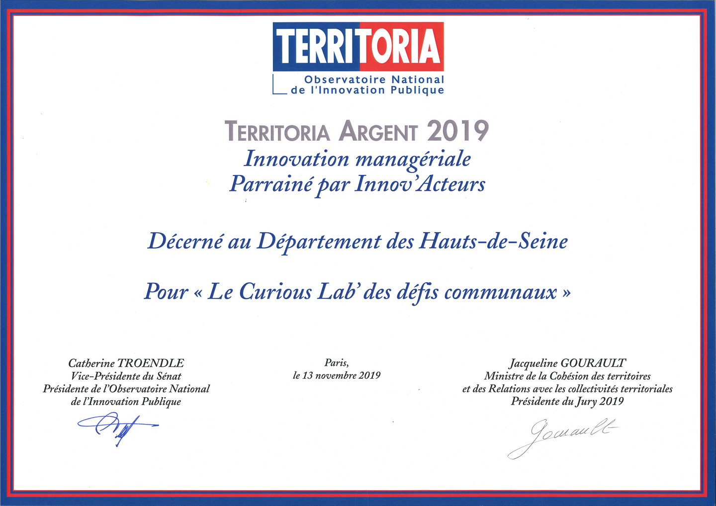 L'innovation territoriale dans les Hauts-de-Seine - Conseil ...